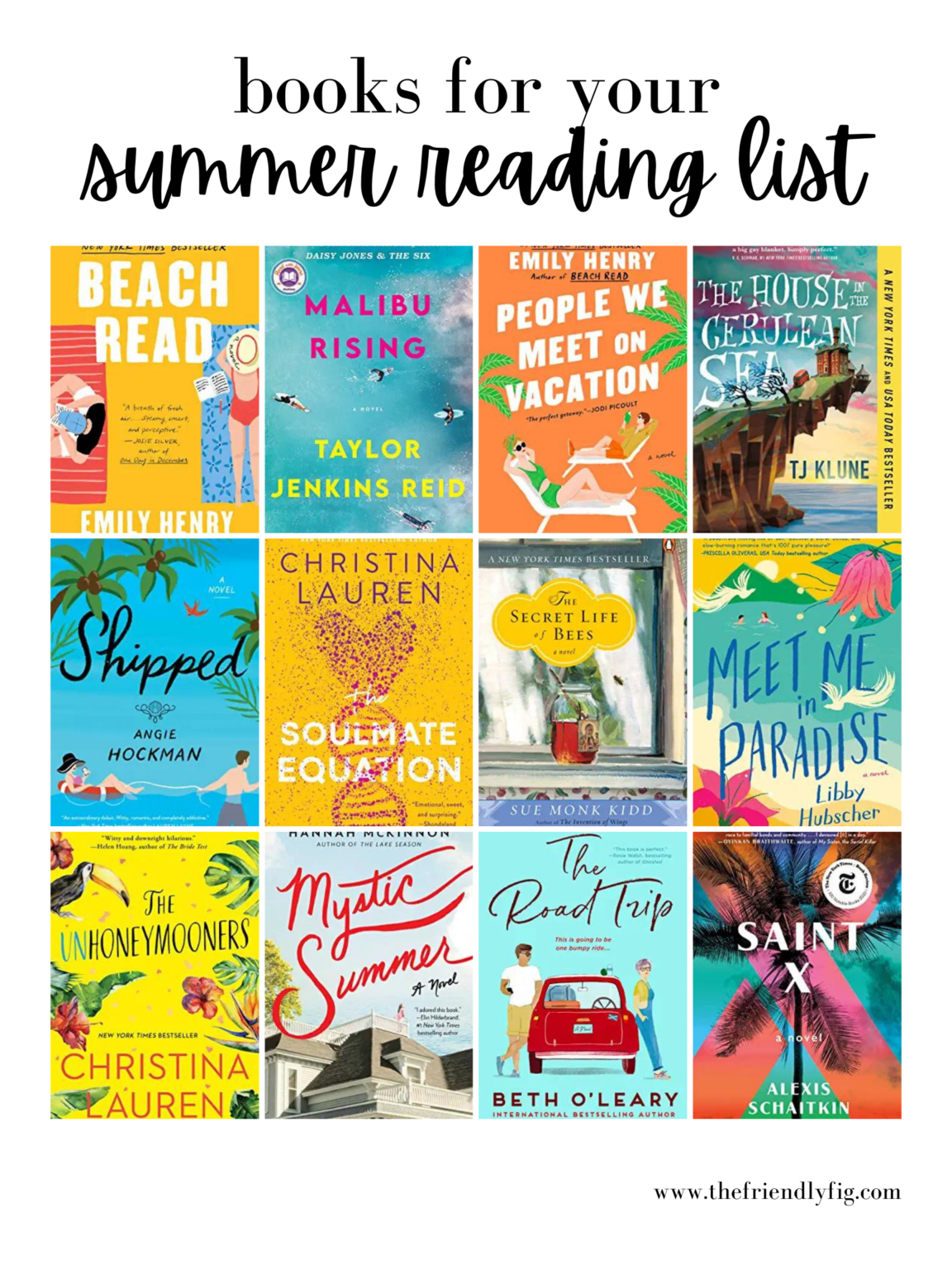Books for Your Summer Reading List | The Friendly Fig