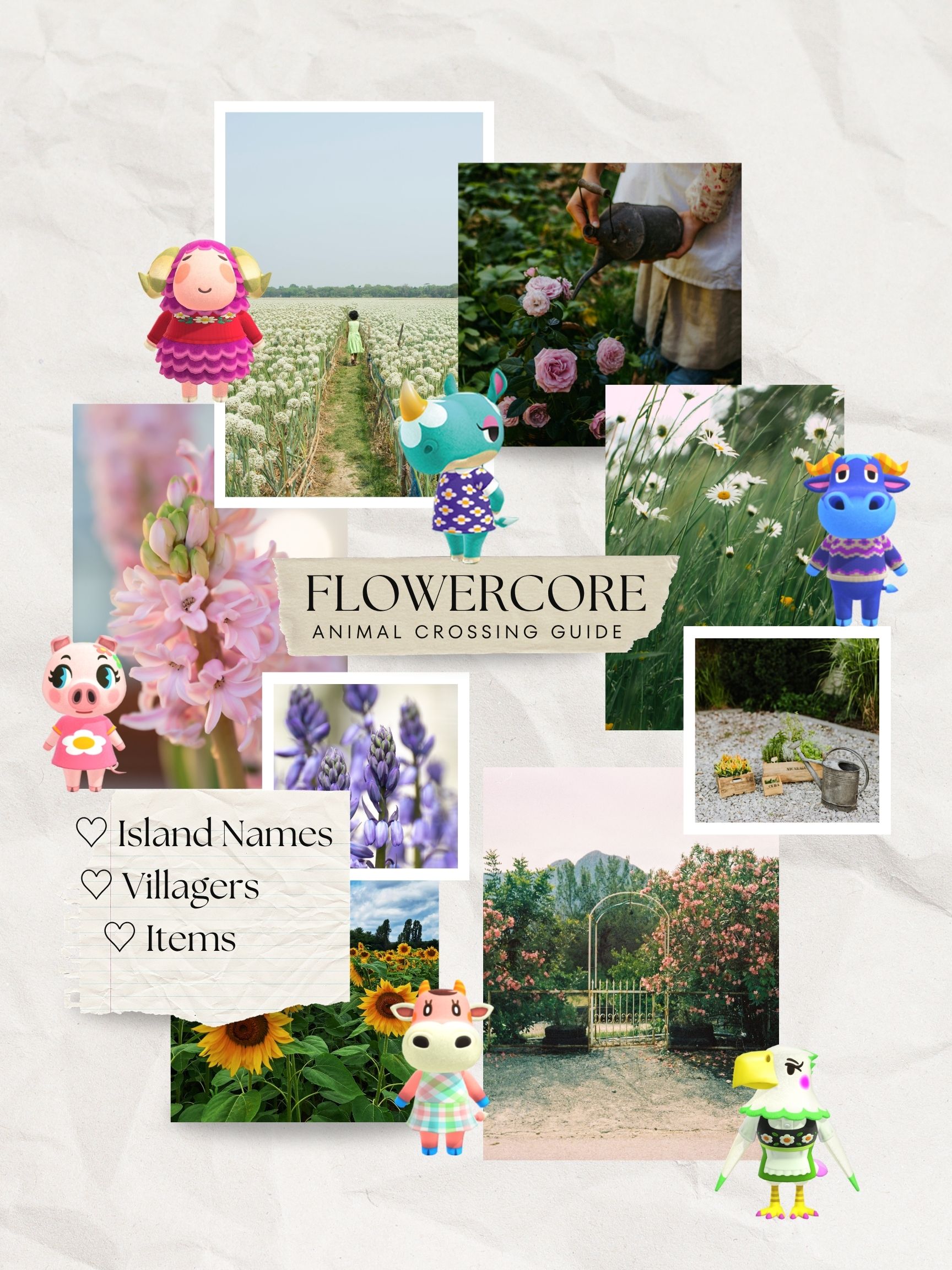 Flowercore Animal Crossing Island Ideas